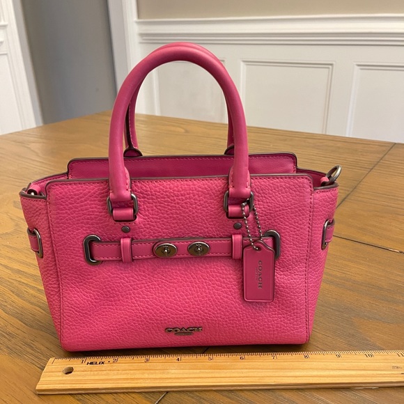 Bags | Coach F37635 Mini Blake Carryall Pebble Leather Crossbody ...